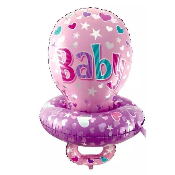 31" Pacifier Pink Foil Balloon