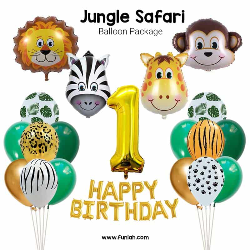 Jungle Safari Birthday Balloon Package