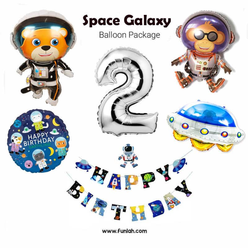 Space Galaxy Balloon Party Package - funlah.com