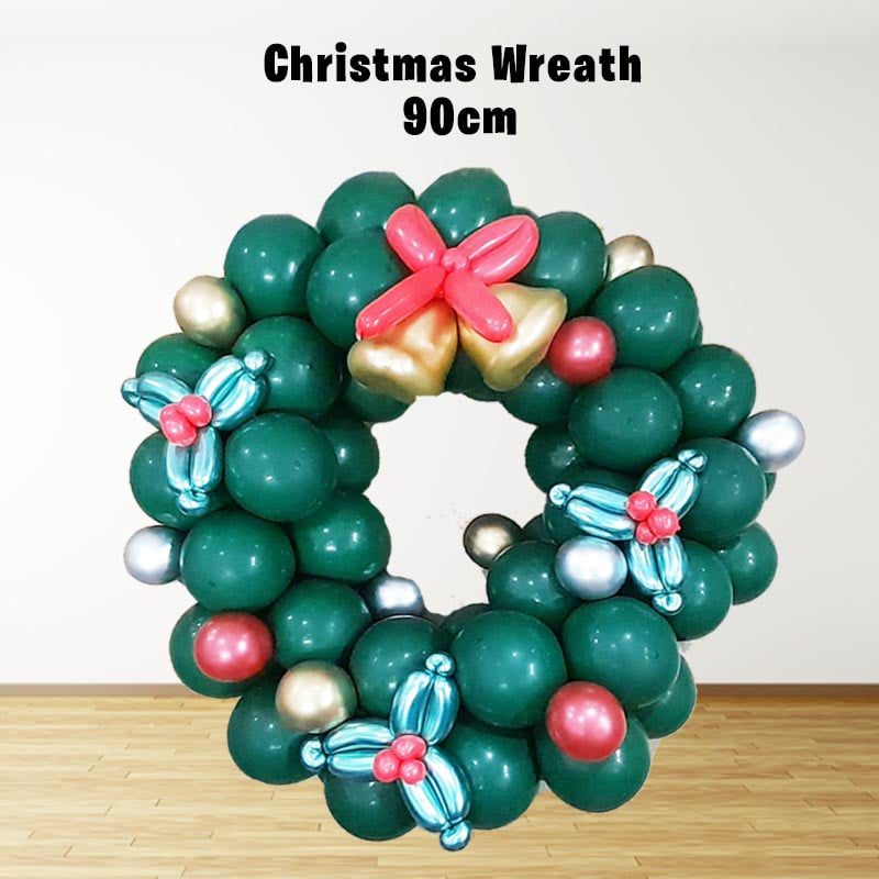 Christmas Balloon Wreath 90cm - funlah.com
